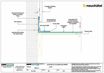 ASMA-10 Upstand Cladding Abutment Cold Roof - Neuchâtel