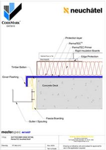 INV-010 Inverted Ballasted Roof System GUTTER DRIP EDGE DETAIL - Neuchâtel