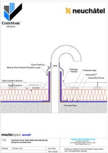 INV-011B Inverted Ballasted Roof System HOCKEY STICK PIPE PENETRATION ...