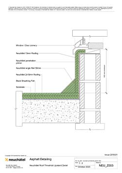 NEU_Z003 2018 1 Neuchâtel Roof Threshold Upstand Detail - Neuchâtel