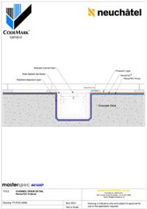 POD-006B Permatec Systems Inverted Ballasted Roof System CHANNEL DRAIN ...