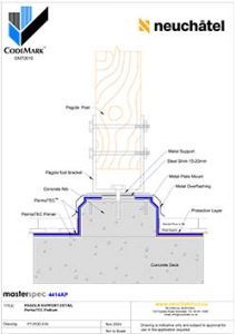 POD-016 Podium Deck System PAGOLA SUPPORT DETAIL - Neuchâtel